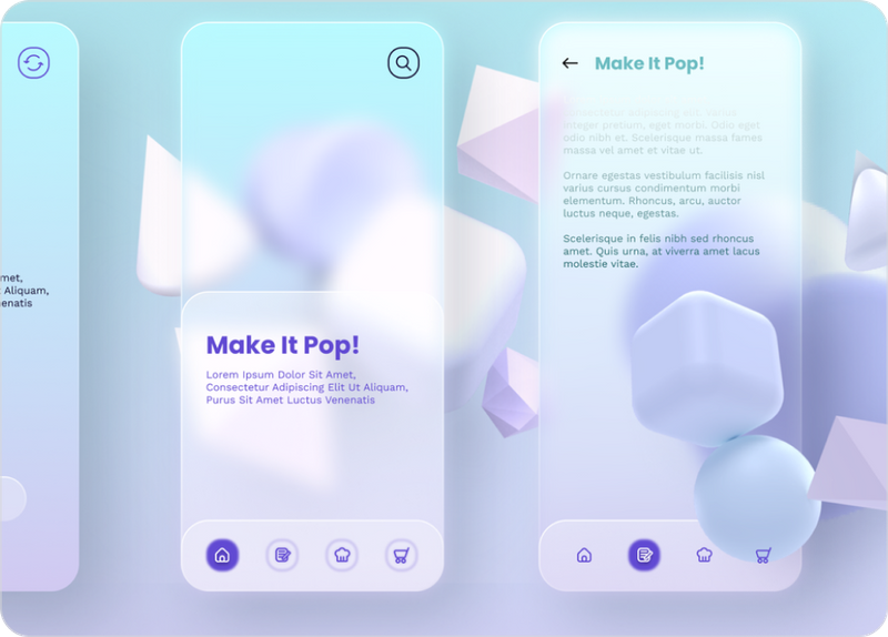 Figma Glassmorphism Template